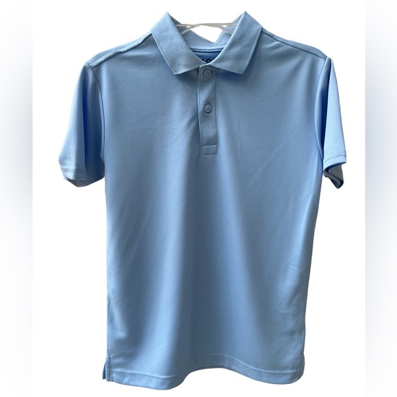 Izod | Shirts & Tops | Izod Light Blue Boys Sz Medium 12 School Uniform Short Sleeve Polo Shirt ...